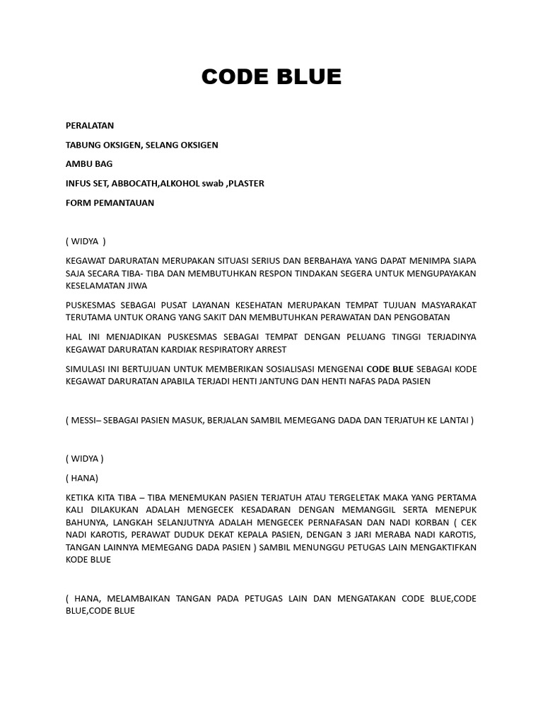 Code Blue | PDF