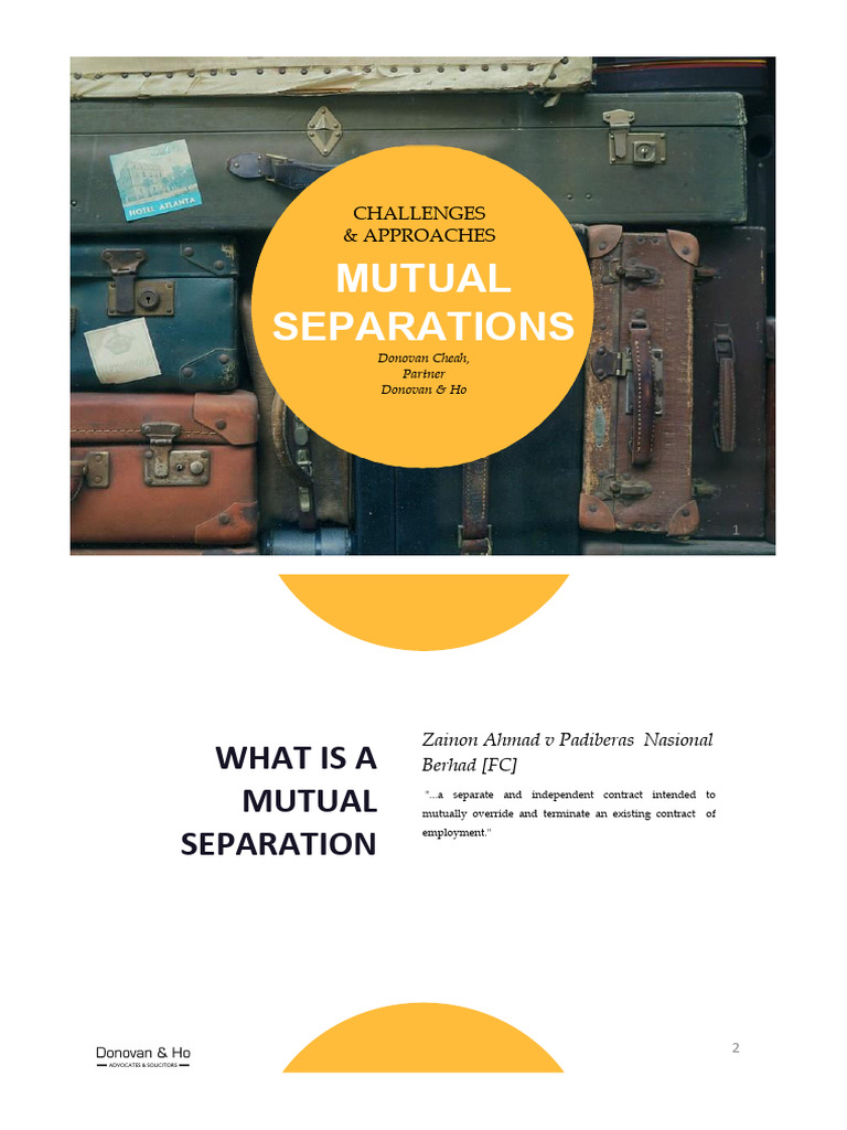 Significance of Mutual Separation | Download Free PDF | Employment | Labor