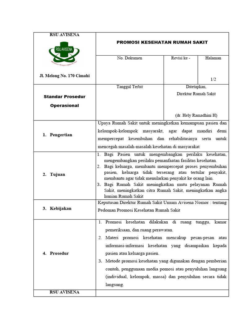 SOP Promkes | PDF