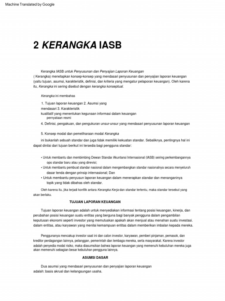 Iasb Framework | PDF | Karier & Perkembangan | Bisnis