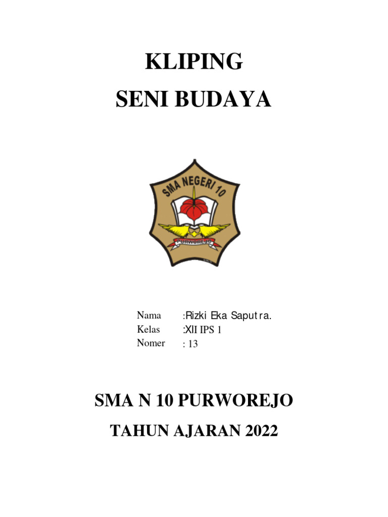 Kliping Seni Budaya Alat Musik | PDF