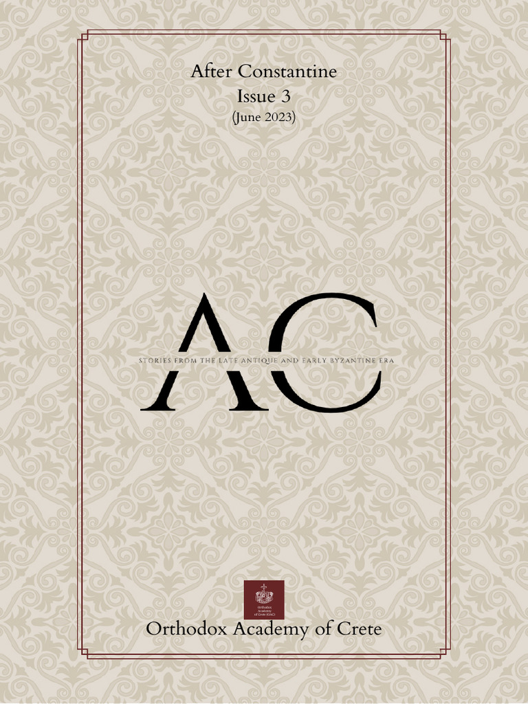 After Constantine Issue 3 2023 | PDF | Christian Monasticism | Sacrifice