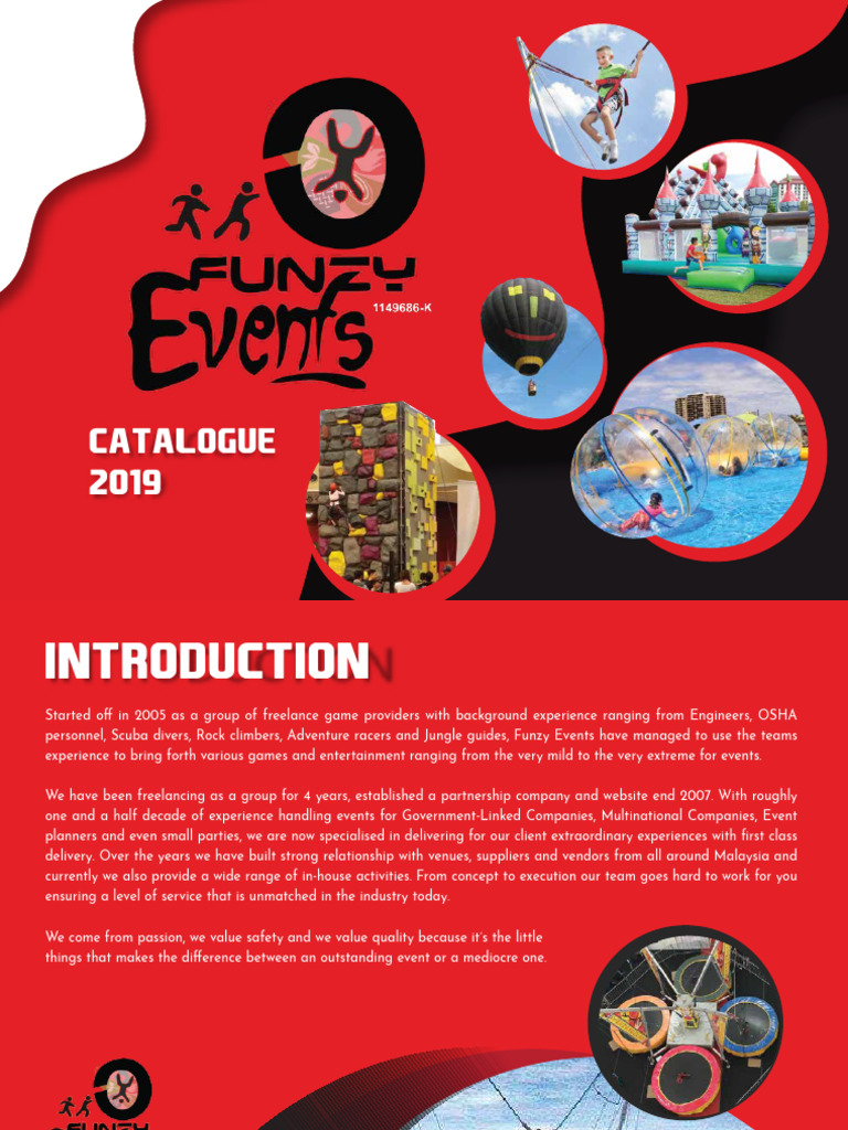 Funzy Events Entertainment Catalogue | PDF