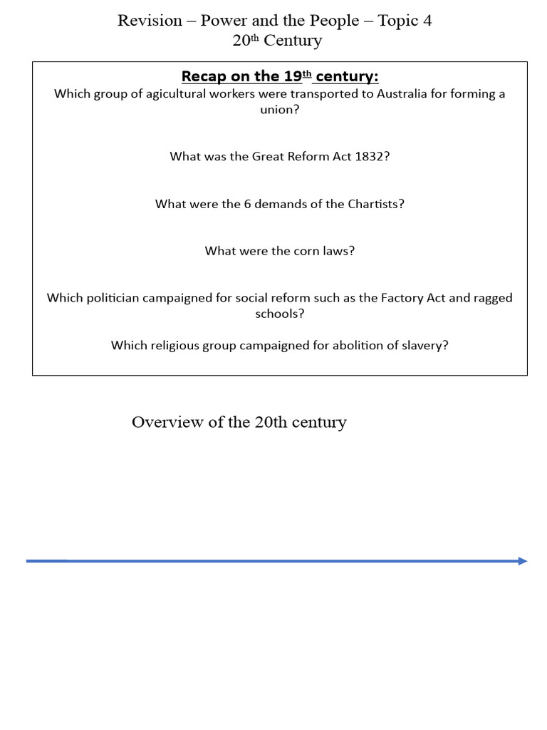 Revision Lesson 3 - Topic 4 BOOKLET | PDF | Suffragette | Emmeline ...