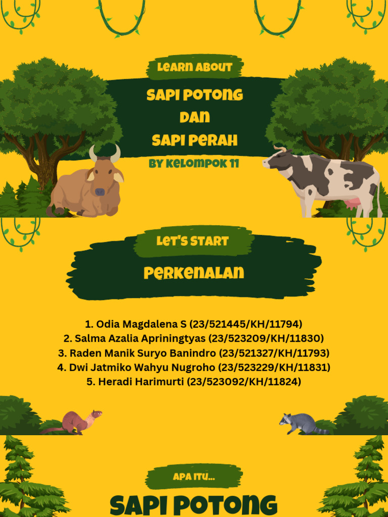 Sapi Perah Dan Potong | PDF | Memasak, Makanan, & Anggur