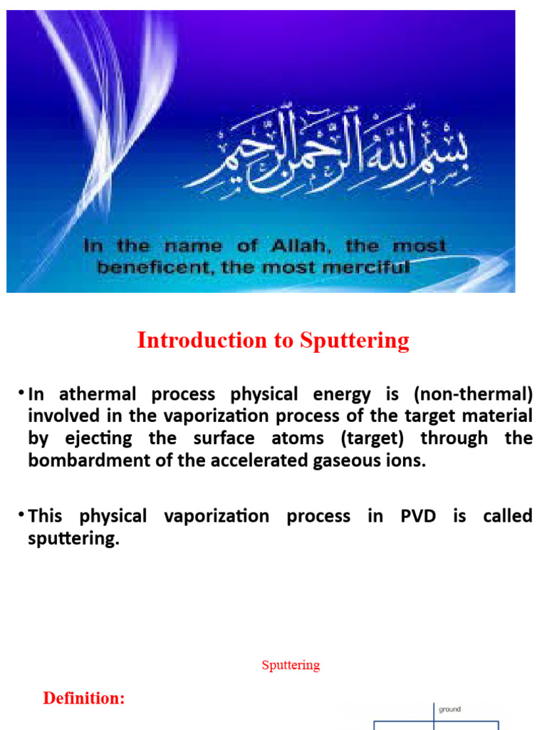 Lecture 4 NT | PDF | Sputtering | Ion