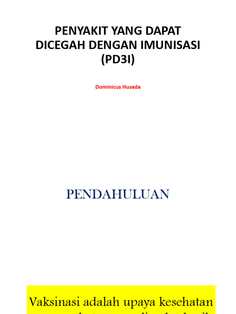 DKK Juni 2023 - Penyakit Yang Dapat Dicegah Dengan Imunisasi (Pd3i - Shared | PDF
