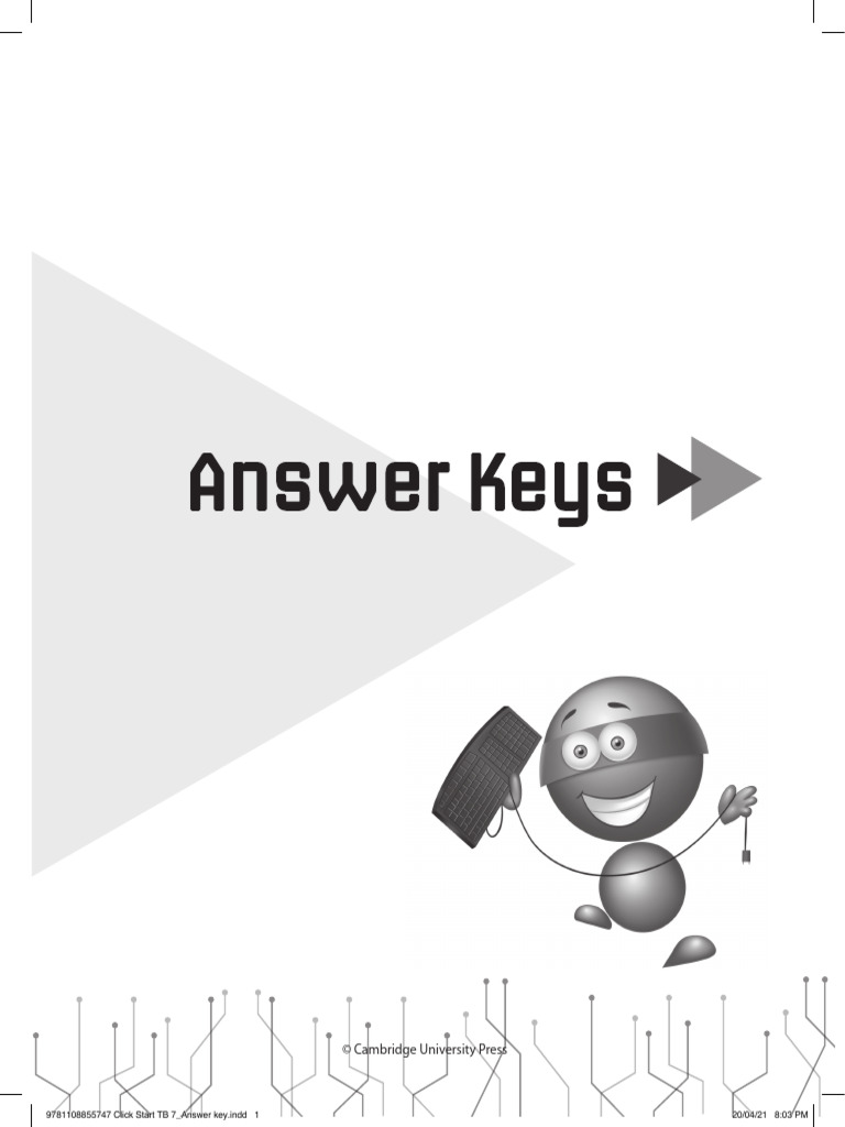Y8 Answer Key ICT Click Start | PDF | Html Element | Computer Network