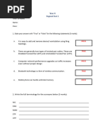 Y8 Answer Key ICT Click Start | PDF | Html Element | Computer Network