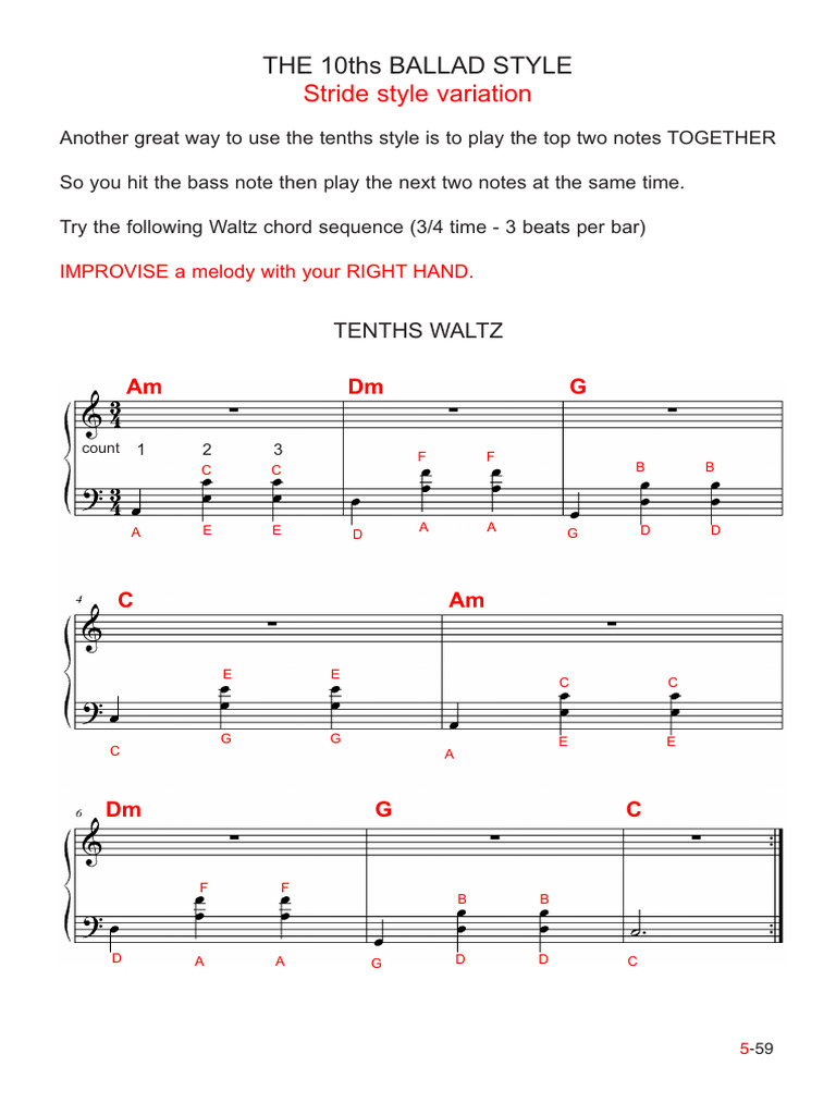 Lesson 24 - Stride Style Variation | PDF