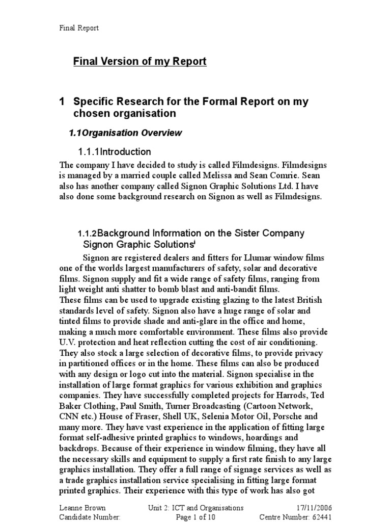 Final Report | PDF | Computing | Computing And Information Technology