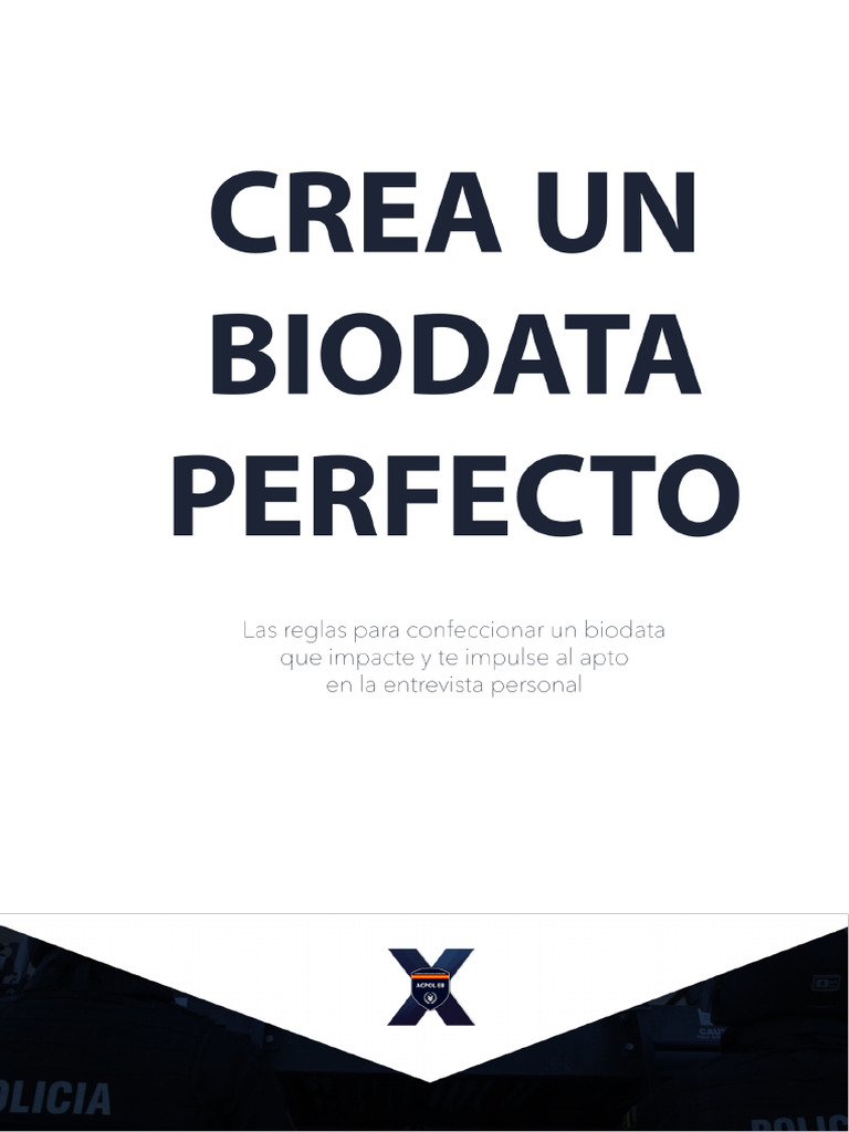 Crea Un Biodata Perfecto Acpol EB | PDF
