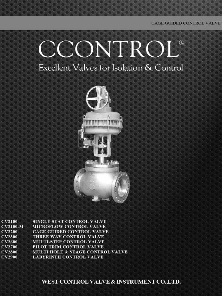 Cage Control Valve CV2000 | PDF