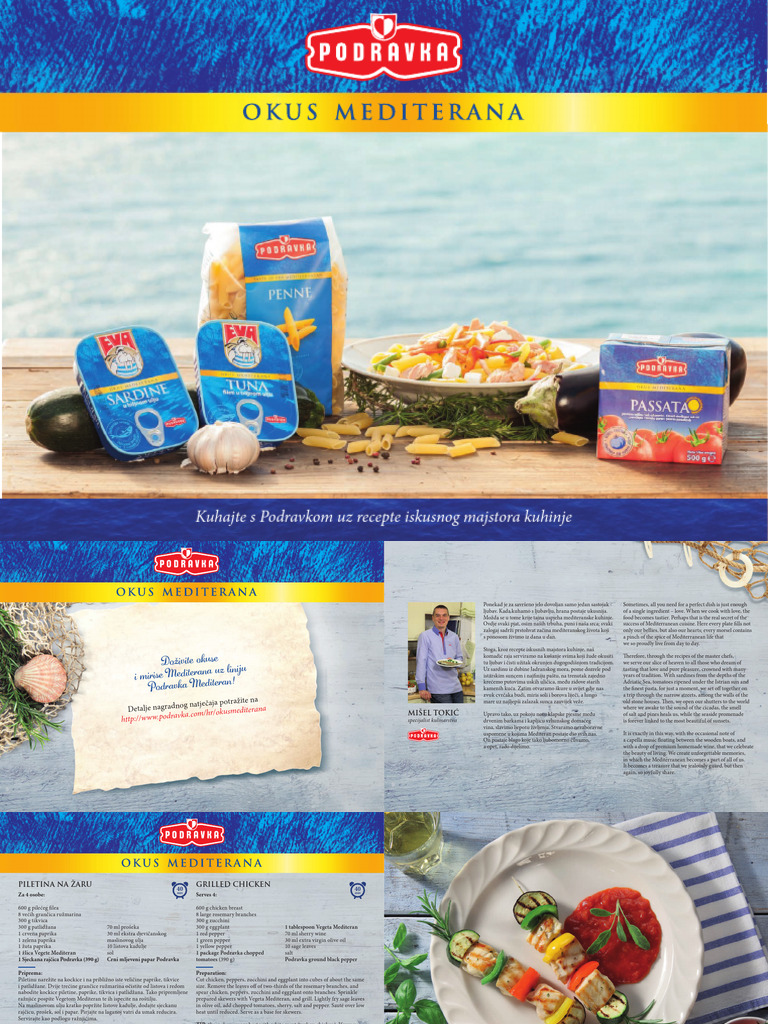 Okusi Mediterana - Mini Kuharica | PDF | Pasta | Garlic