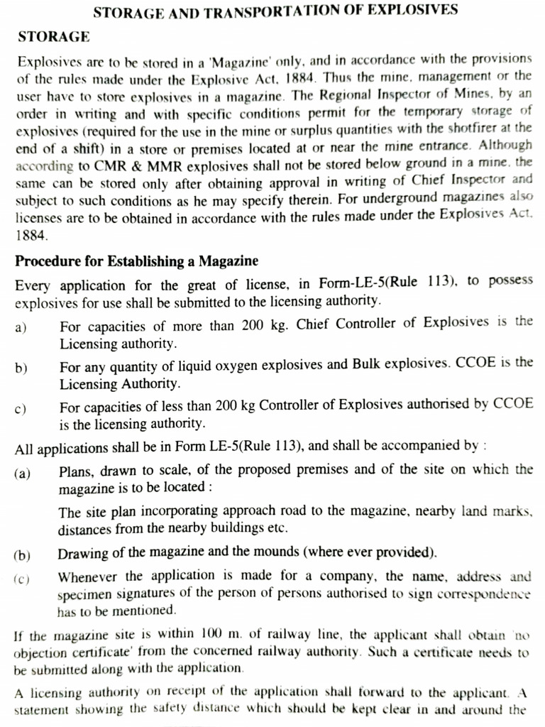 Storage and Transportation of Explosives | PDF | Concrete | Vehicles