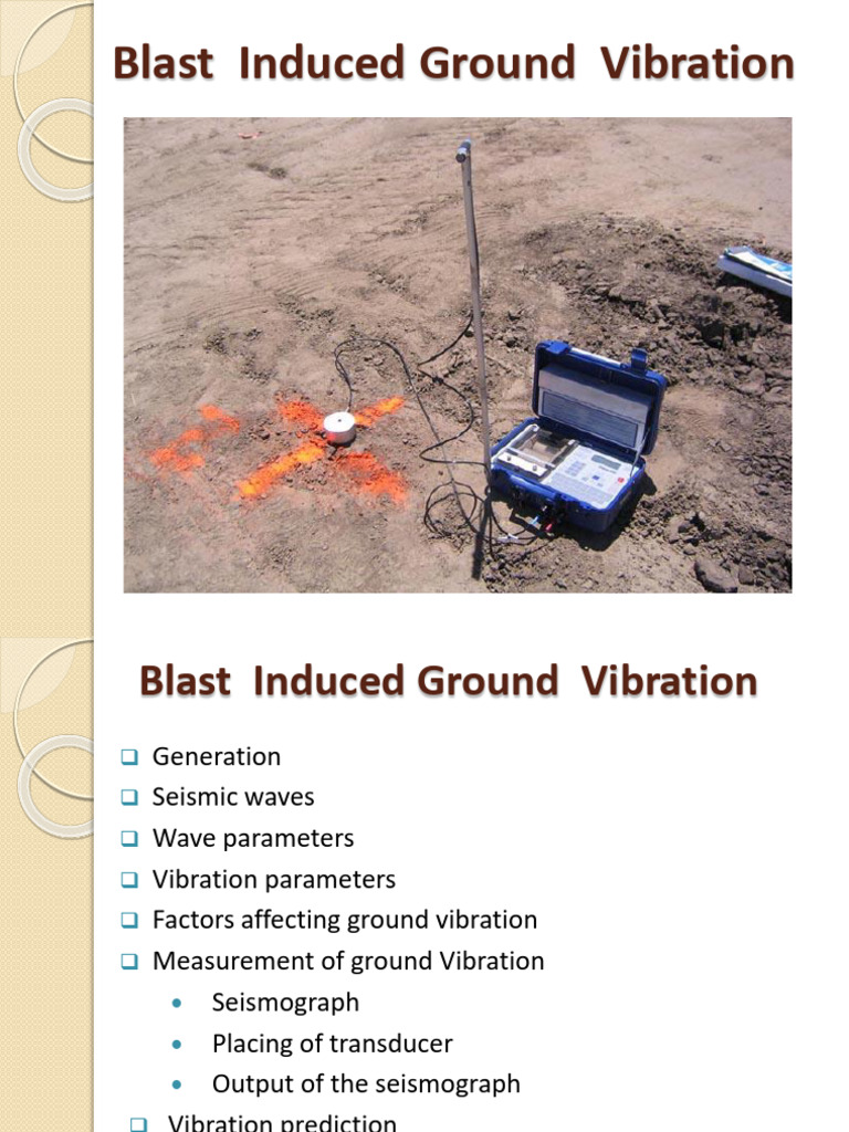 Blast Induced Ground Vibration | PDF | Waves | Motion (Physics)