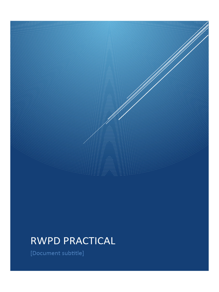 RWPD Theory Practical Seprate | PDF | J Query | Bootstrap (Front End ...