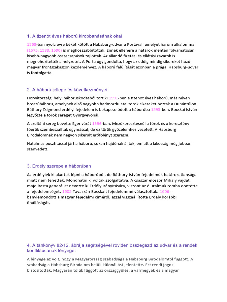 A 15 Éves Háború | PDF