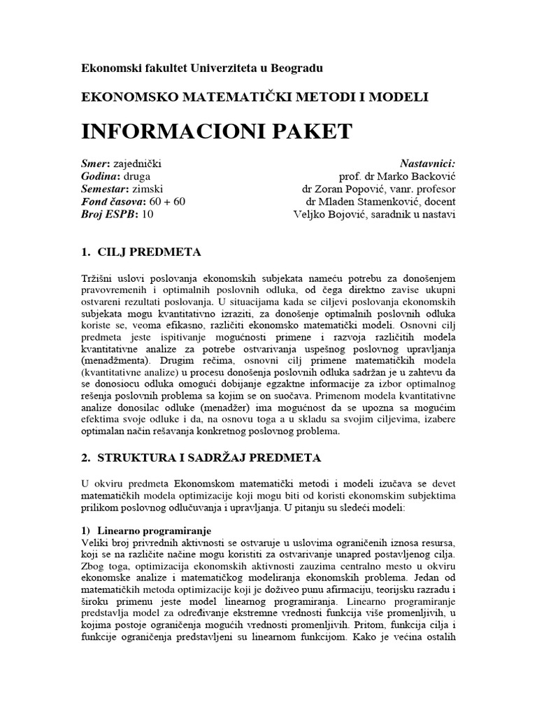 EMMM Info Paket | PDF