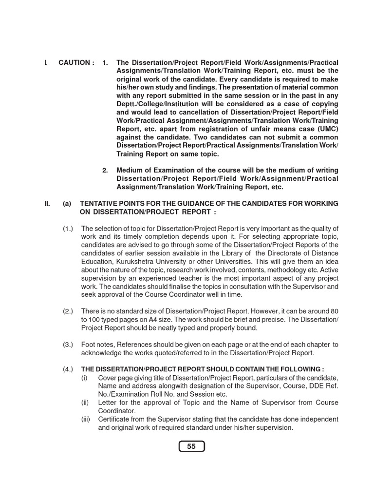 LLM Ku Dissertation Structure | PDF | Thesis | Master's Degree