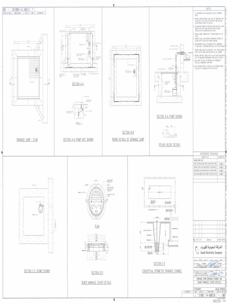 TA-800138-R0-Drainage Sump, Drainage Channel and Sewer Manhole Cover ...