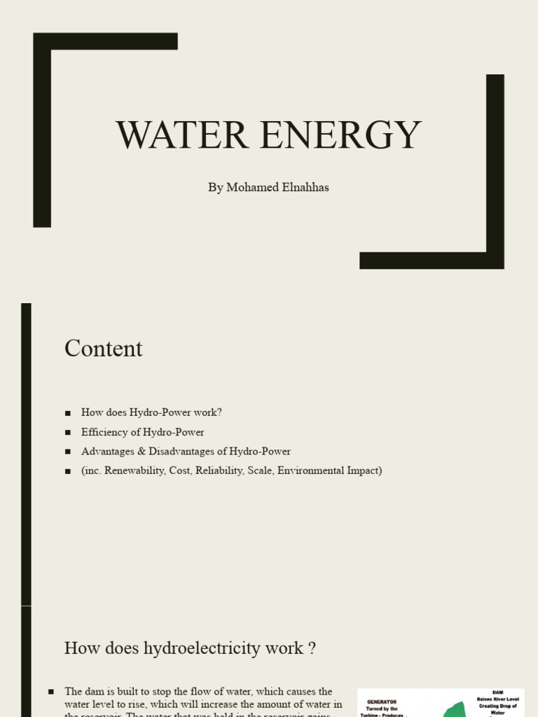 Water Energy PowerPoint | PDF | Hydroelectricity | Hydropower