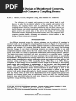 Coupling Beam Design for Seismic Resistance | PDF | Beam (Structure ...