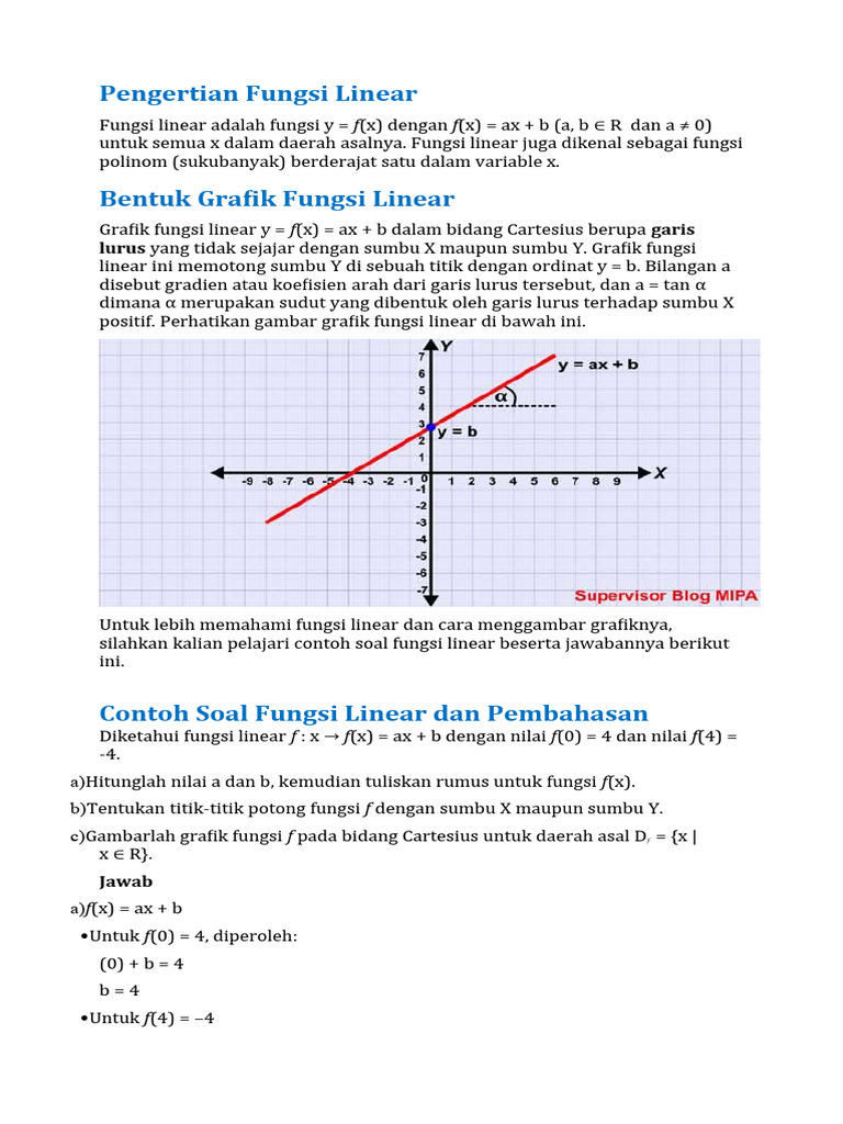 Pengertian Fungsi Linear Kls X IPA.2 27102020 | PDF Pengertian Fungsi Linear Kls X IPA.2 27102020 | PDF
