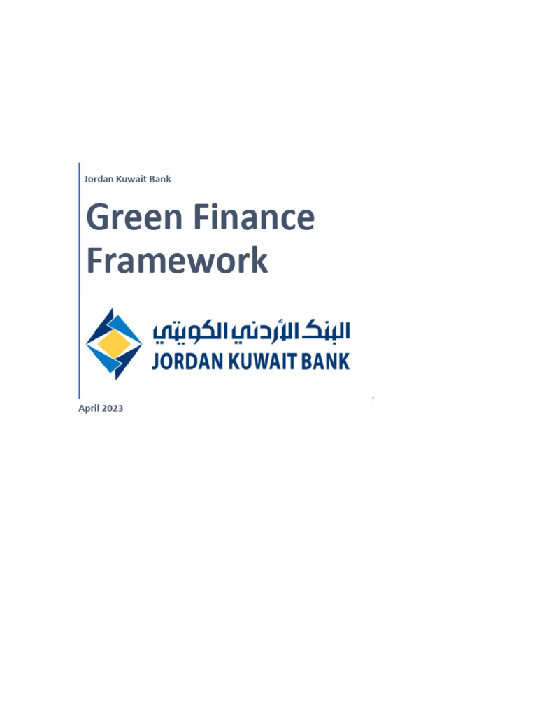 Green Finance Framework JKB 2023 1 | PDF | Efficient Energy Use | Green ...
