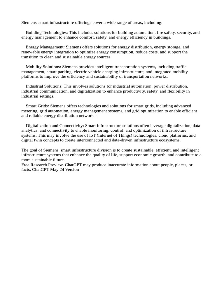 Siemens Smart Infrastructure Overview | PDF