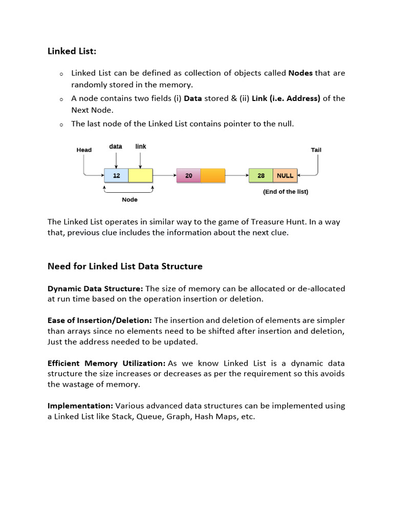 Linked List Pdf Pointer Computer Programming Applied Mathematics 4345