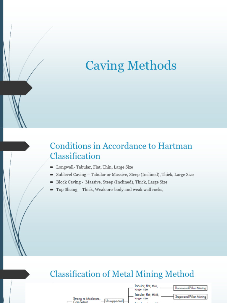 Caving Methods - Longwall Mining | PDF | Mining