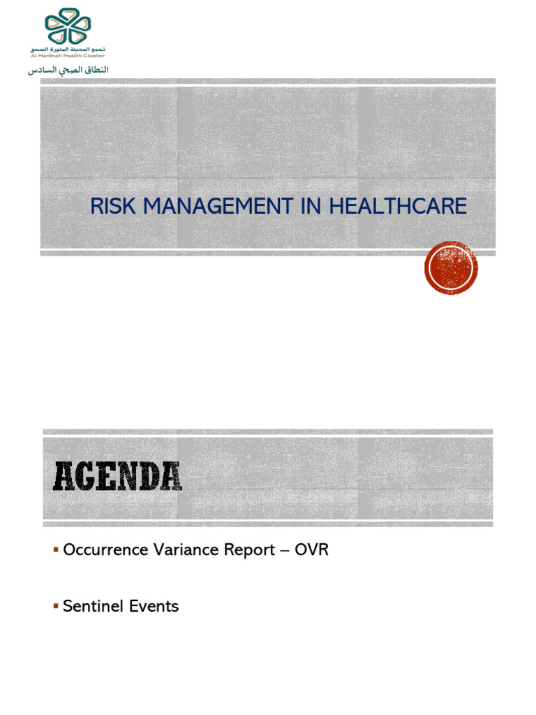 Risk Management - Healthcare | PDF | Risk | Health Care