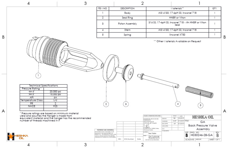 H030246-28-GA BPV Assembly Rev B | PDF | Mechanical Engineering ...