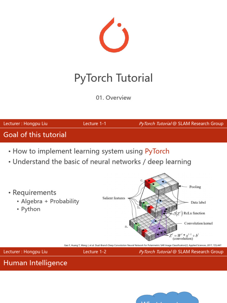 Lecture 01 Overview | PDF | Deep Learning | Artificial Neural Network