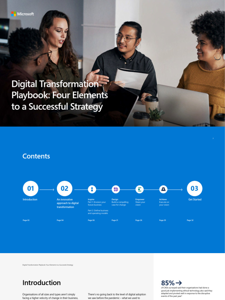 Diital Transformation Playbook | PDF | Business Model | Strategic ...