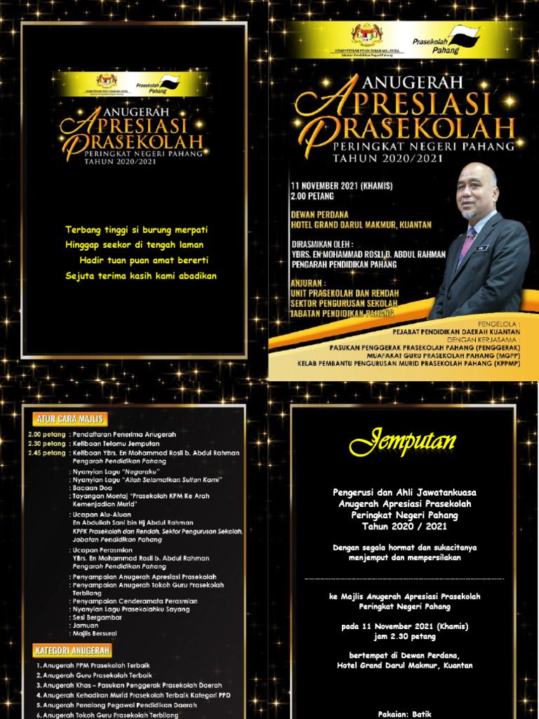 Kad Jemputan Anugerah Apresiasi | PDF