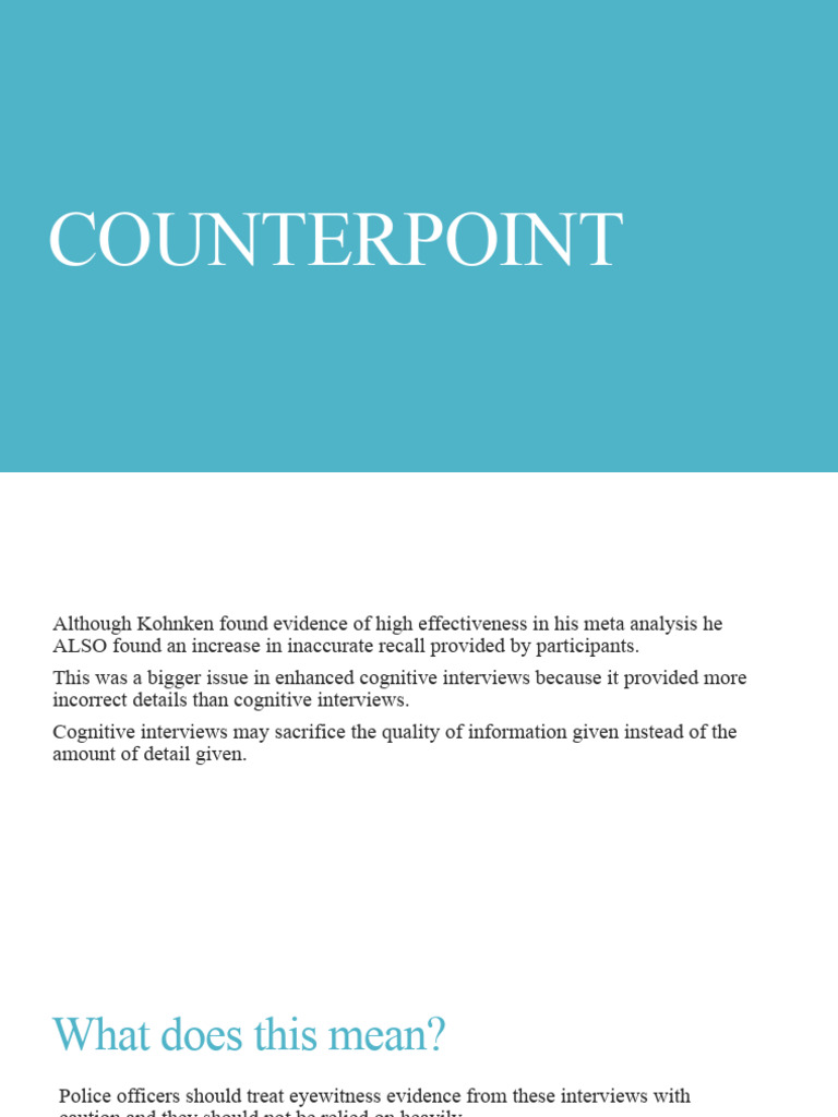 Counterpoint | PDF