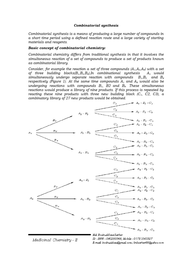 Combinatorial Synthesis, Edited | PDF