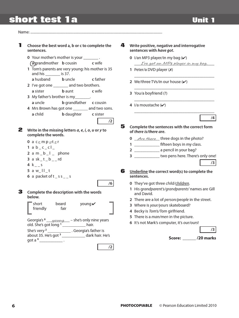 English in Mind Elementary Test Book Uni (55736) | PDF