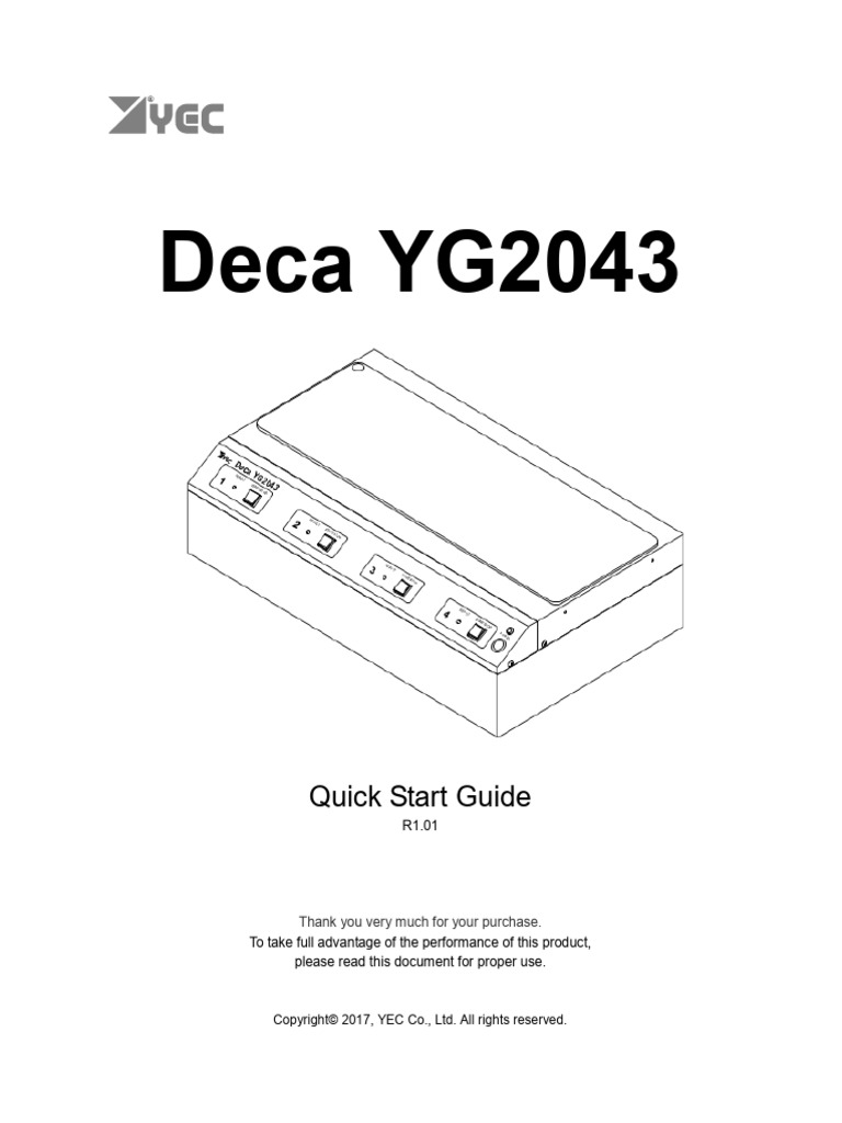 Deca YG2043 Quick Start Guide Rev.1.0.1std | PDF | Electrical Connector ...