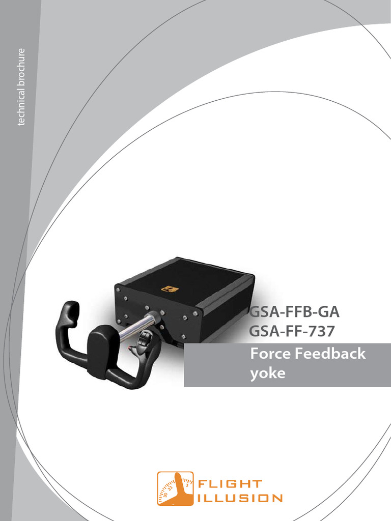 Brochure GSA FFB Yoke For Flight Simulation | PDF | Aviation | Transport