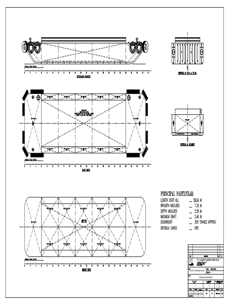 300 DWT Unmanned Barge Overview | PDF