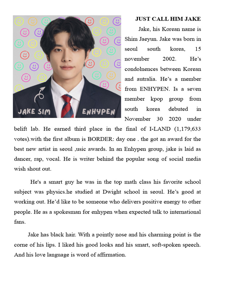 Just Call Him Jake | PDF