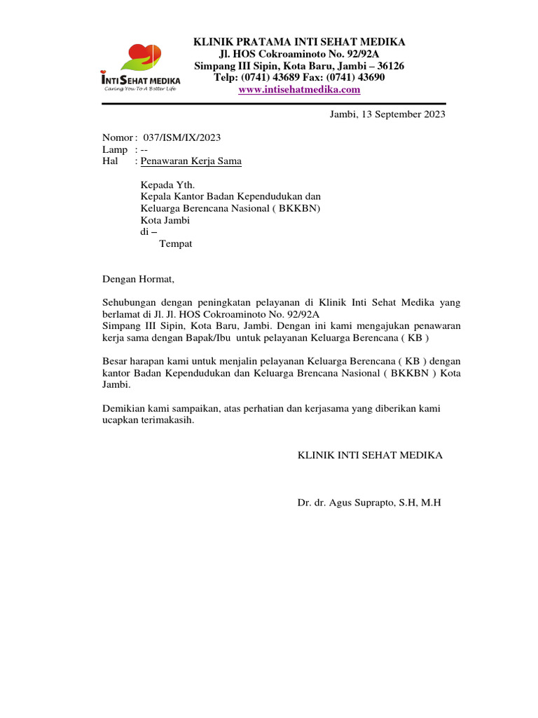 Format Kop Surat Ism | PDF
