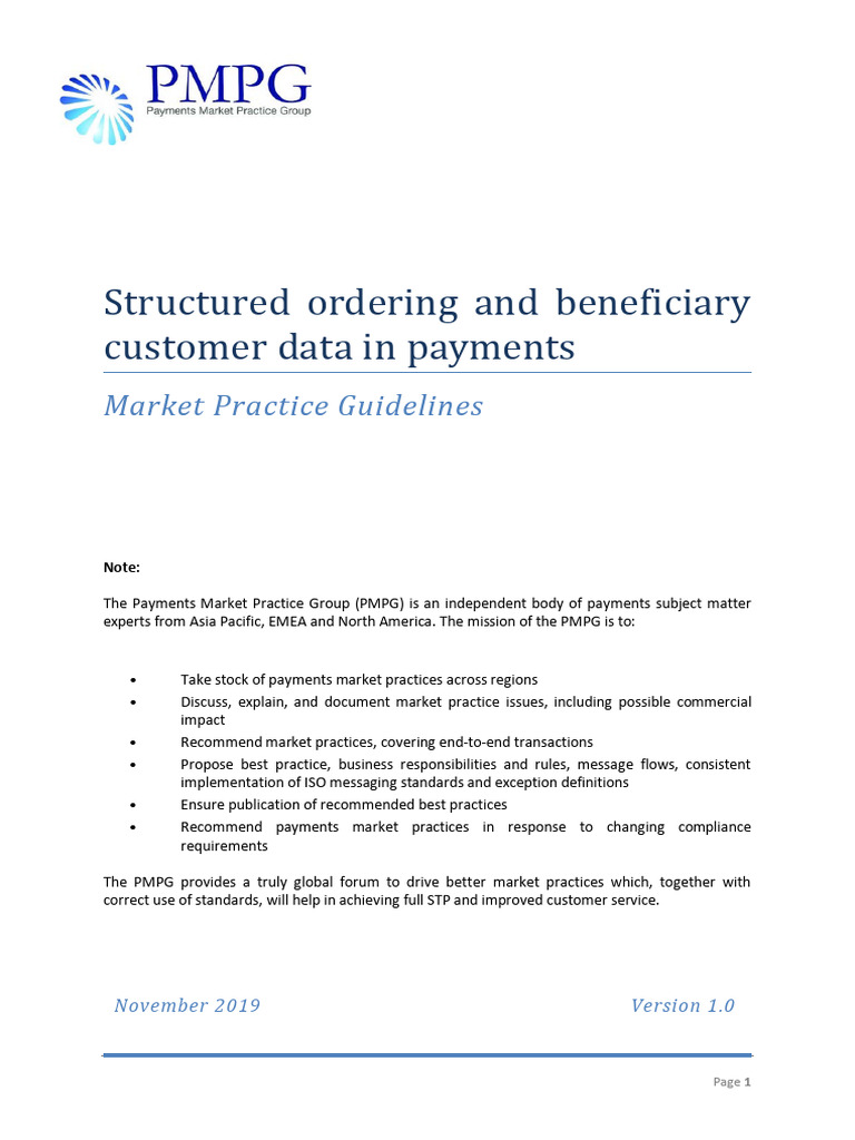 PMPG Structured Customer Data MPG | PDF | Identity Document | Data Model