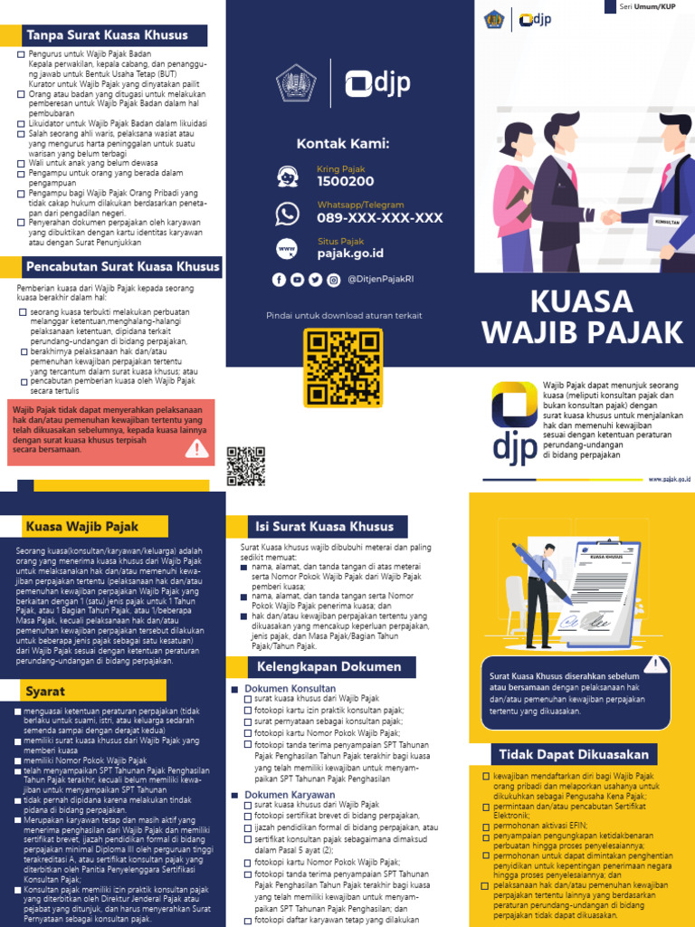 Leaflet - Kuasa Wajib Pajak | PDF