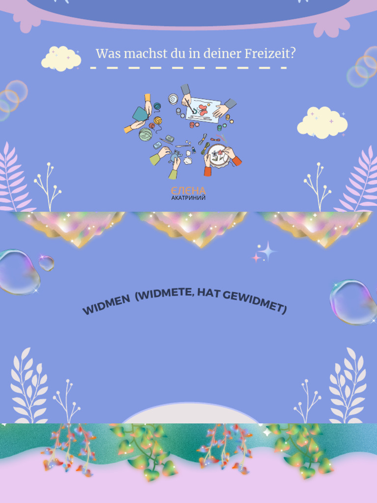 Was Machst Du in Deiner Freizeit | PDF