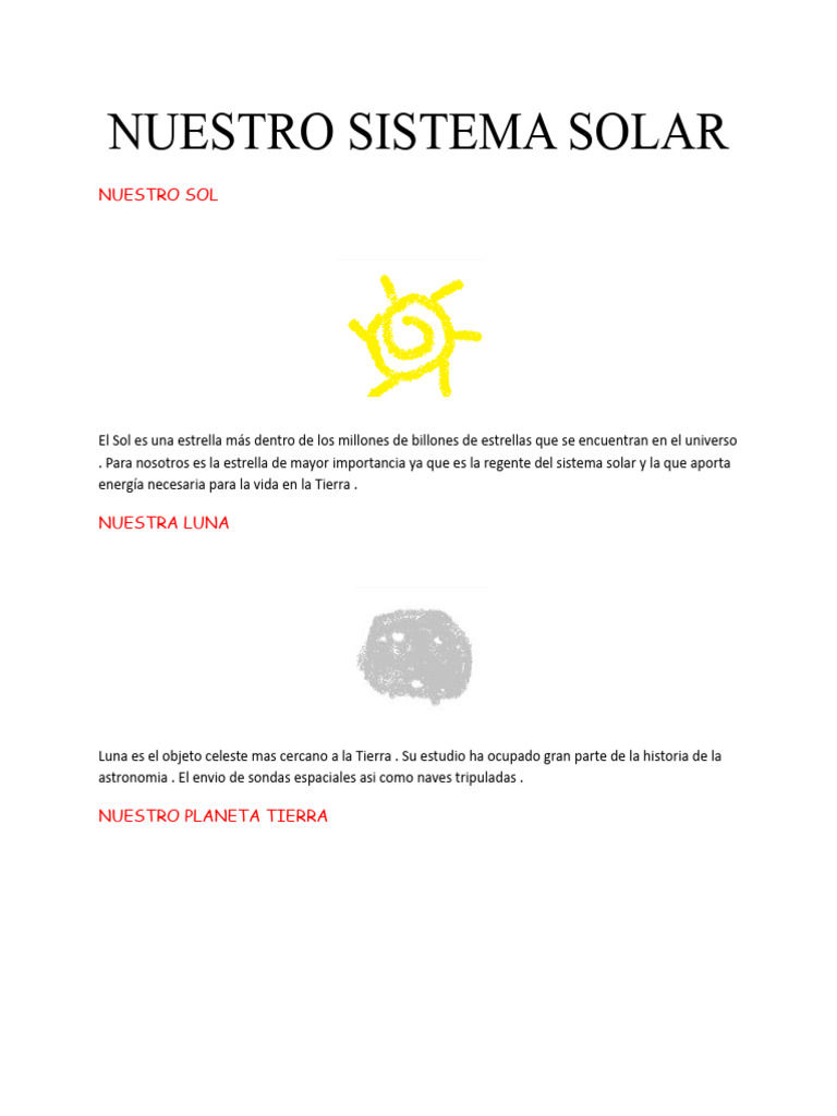 Sol, Luna y Tierra: Claves del Sistema Solar | PDF