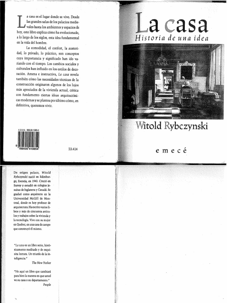 Rybczynski Witold La Casa Historia de Una Idea | PDF